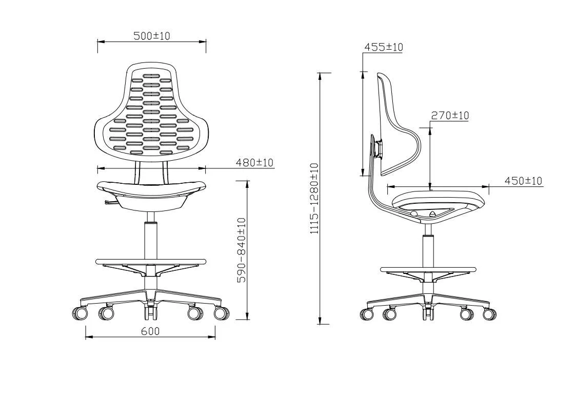 LD Series Swivel Laboratory Chair - MAC Chairs